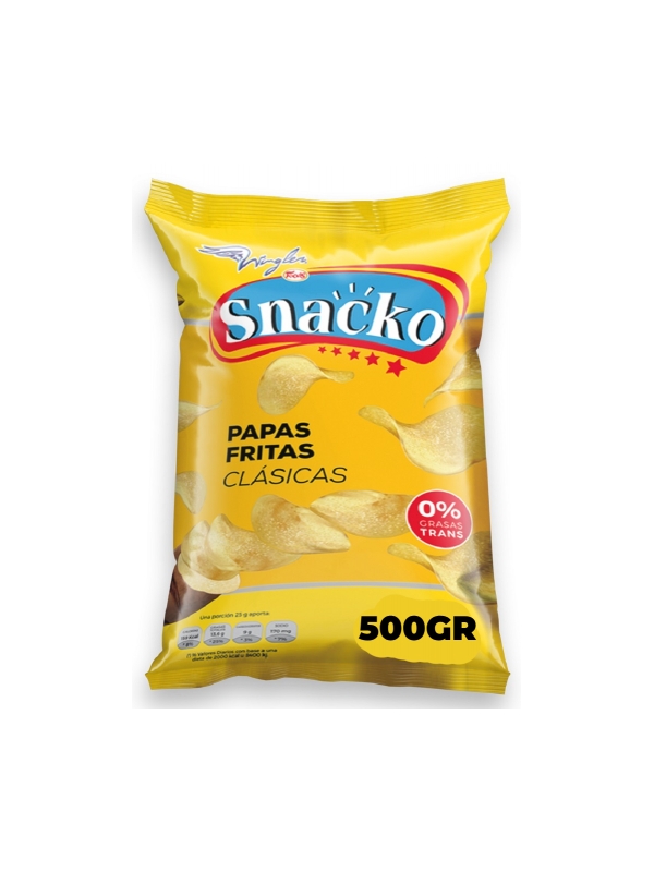 Angelita Golosinas ⭐⭐⭐⭐⭐ Producto: Papa Frita Snacko 500gr (8) 7798149380581